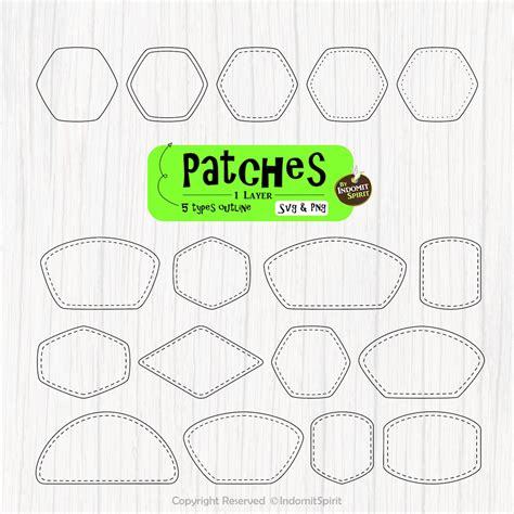 Patch Svg And Png Bundle Dotted Outline Rounded Corners Digital