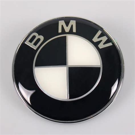 Bmw Bonnet Badge Emblem Black 82mm E36 E46 E60 F10 E61 E81 E87 E82 E90