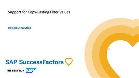 Sap Video Support For Copy Pasting Filter Values