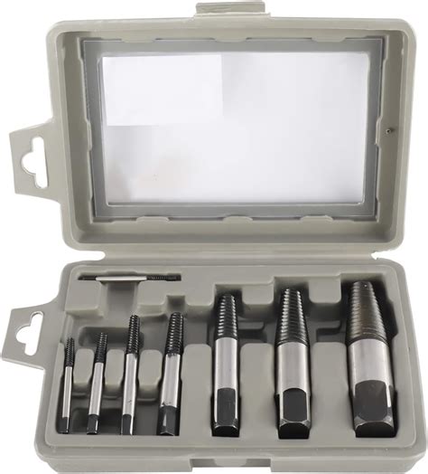 KUNTEC Piece Damaged Screw Extractor Broken Bolt Water Pipe Remover Tool Set Amazon Com