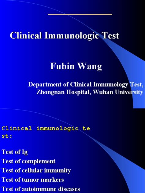 Clinical Immunologic Test Fubin Wang Download Free Pdf Prostate