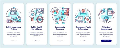 Public Health Preparedness Onboarding Mobile App Screen Radiation