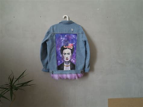 Фрида. Фрида Кало. Frida Kahlo. Акрил по ткани. Роспись одежды. Ручная ...