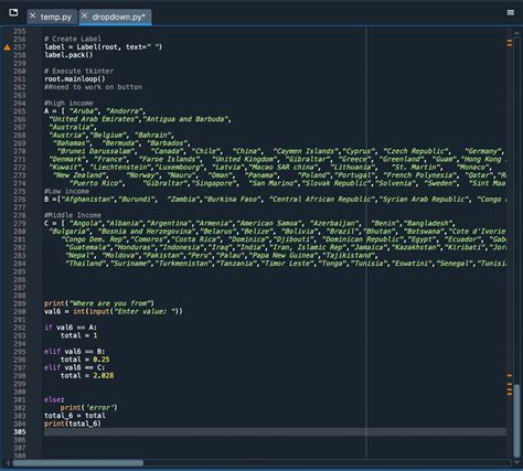 I Want To Code In Python A Drop Down Menu With All Of Chegg