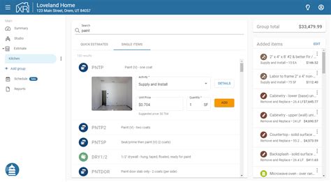 Adding Line Items XactRemodel Support