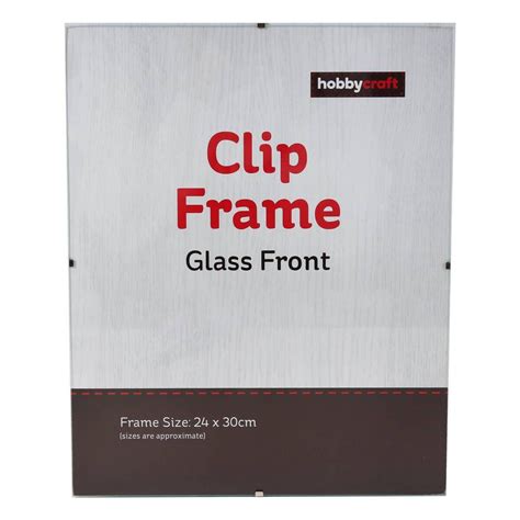 Glass Clip Frame 24cm X 30cm Hobbycraft