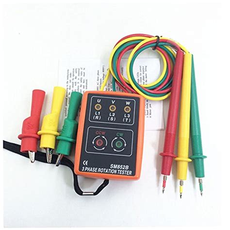 Buy SM B Portable Phase Sequence Rotation Tester LED Indicator And Buzzer To V