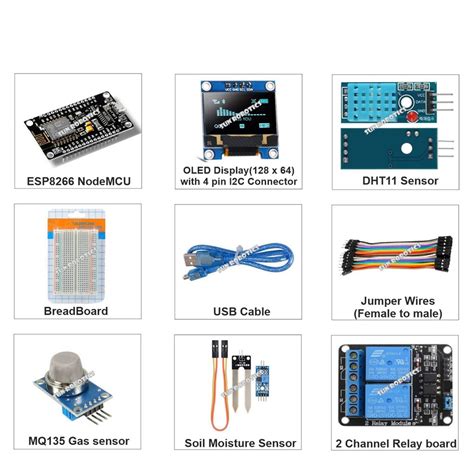 Bộ Học Tập Kit Thu Phát Wifi Esp8266 Nodemcu Iot Cơ Bản Esp8266 Wifi