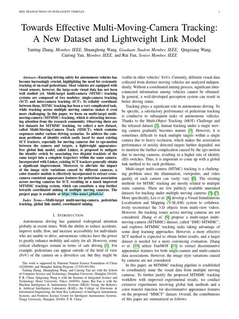 Towards Multi Moving Camera Tracking Cvpr Pdf