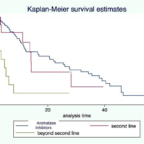 Kaplan Meier Graph Showing The Pfs Of The Patients Treated With Download Scientific Diagram