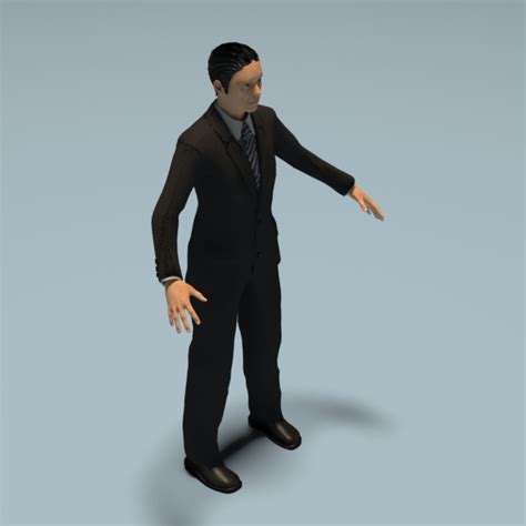 비지니스 맨 3d 모델 20 3ds Fbx Obj Max Free3d