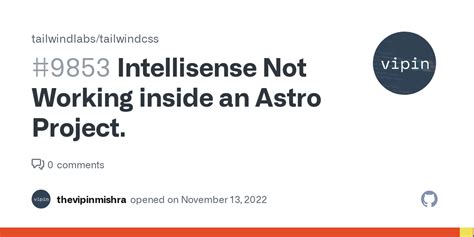 Intellisense Not Working Inside An Astro Project · Issue 9853