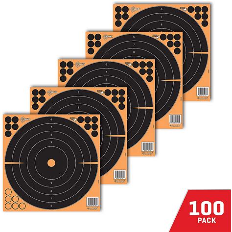 Allen Company Ez Aim Adhesive Splash Reactive Paper Bullseye Shooting