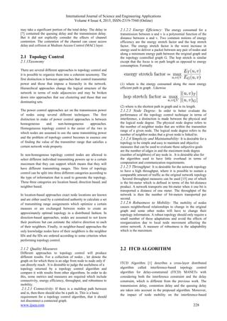 EEDTCA Energy Efficient Reduced Delay And Minimum Distributed Topology Control Algorithm For