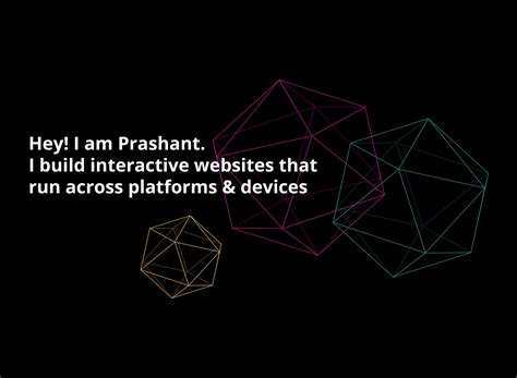 prashant sani website website interaction design and… by mythili