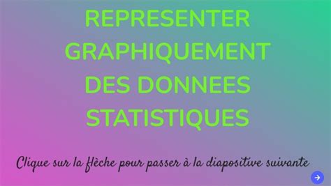 Représenter Graphiquement Des Données Statistiques