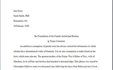 MLA Format Paper Diagram Quizlet