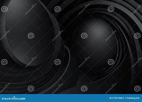 Simple Black Gradient Background For Product Abstract Backgrounds Stock Illustration
