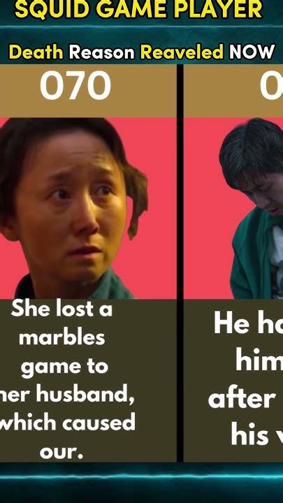 All Squid Game Player Deaths Explained! (Shocking Truth) PART 10 #SQUIDGAME #squidgame #kdrama ...