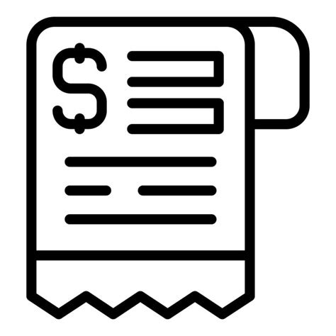 Premium Vector Order Bill Icon Outline Order Bill Vector Icon For Web