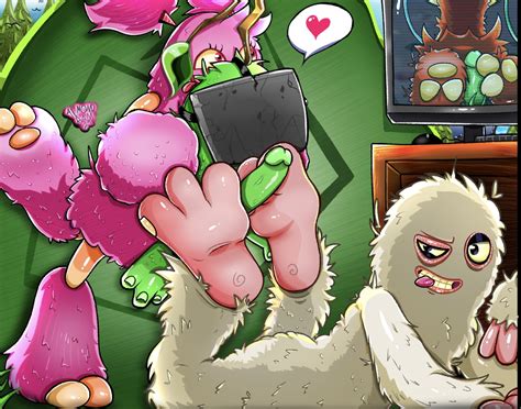 Rule 34 Big Blue Bubble Fandemonium Feet Female Foot Fetish Footjob