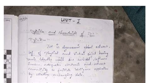 Iot Notes Definition Characteristics And Enabling Technologies Studocu