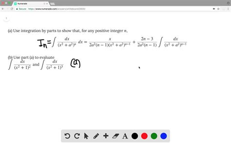 solved a use integration by parts to show that for any positive
