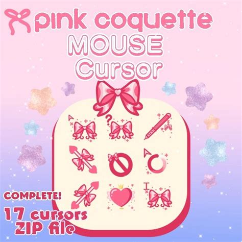 Cute Pink Coquette Mouse Cursor Complete Pc Mouse Pointers For Windows