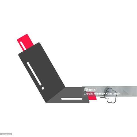 흡입기 스프레이 아이콘 기호 벡터 그림을 흰색 배경에 고립 된 평면 스타일 디자인 건강관리와 의술에 대한 스톡 벡터 아트 및 기타 이미지 건강관리와 의술 기관지나무