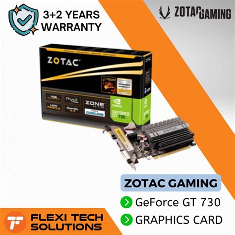 Zotac Gaming Gt 730 2gb Zone Edition 2gb Ddr3 Gpu Grapchics Card Flexi Tech