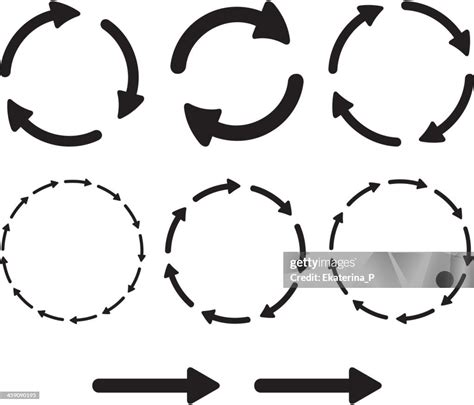 Arrow Pictogram Refresh Reload Rotation Loop Sign Set Vector High Res Vector Graphic Getty Images