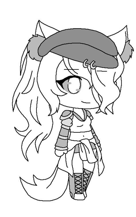 Pixilart Cute Gacha Wolf Girl~ By Rkarma