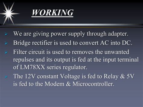 Gsm Based Fault Monitoring System Project Pptx Home Appliances