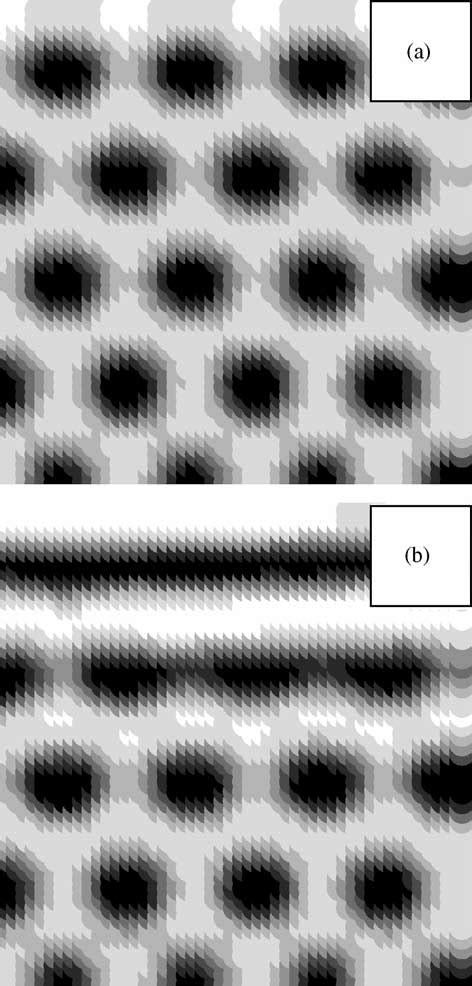 Numerically Simulated In Two Dimensions Field Distorted Turing