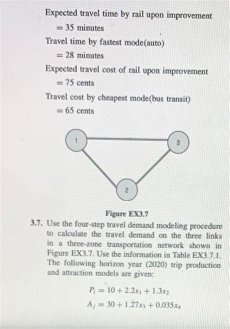 Solved Table EX3 7 1 Input Information For Exercise 3 7 A Chegg Com