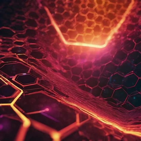 premium photo abstract technological hexagonal background digital