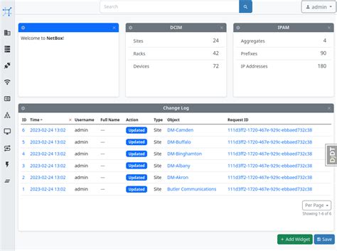 Dashboard Widgets · Issue 9416 · Netbox Communitynetbox · Github