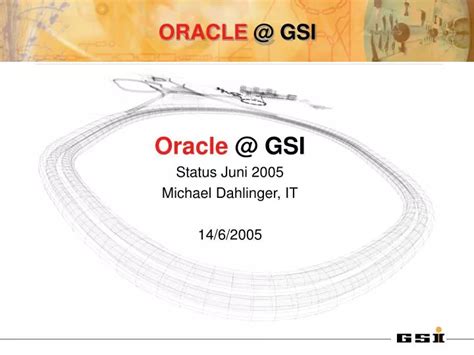 Ppt Oracle Gsi Powerpoint Presentation Free Download Id5883836