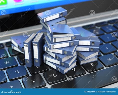 Database Or Archive Concept Data Storage Stock Illustration