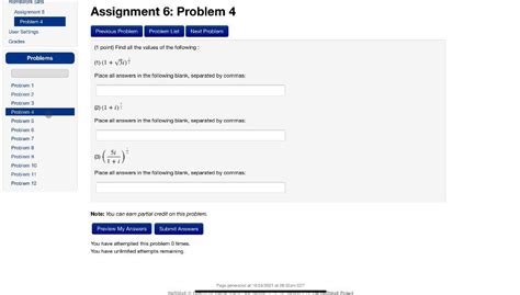 solved homework sets assignment 6 problem 4 assignment 6