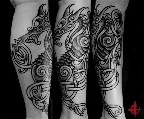 Nordic Wyrm Tattoo