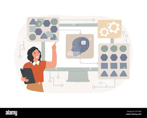 Ai Driven Data Transformation Abstract Concept Vector Illustration