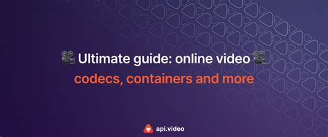 Every Video Format Codec And Container Explained By Anne Sophie