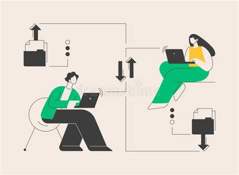 Wireless Device Connection Abstract Concept Vector Illustration Stock