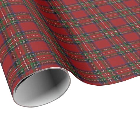 Clan Stewart Scottish Tartan Wrapping Paper Zazzle Tartan Scottish