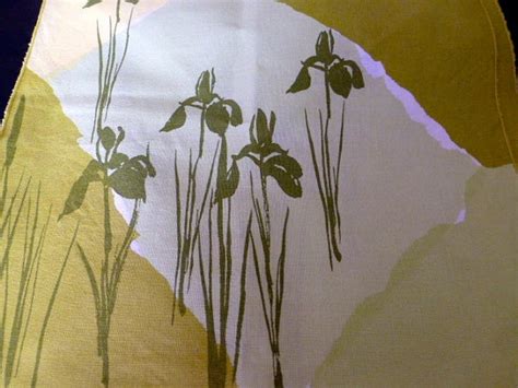 4 Vintage Vera Neumann Celery Green Iris Napkins Etsy
