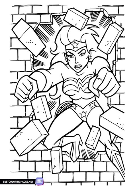 Wonder Woman Coloring Pages Free Printable Coloring Pages