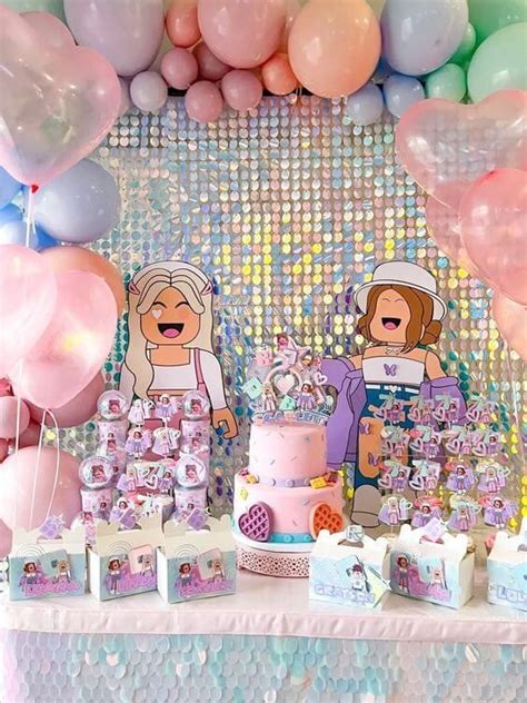 Festa Roblox Feminino 50 Inspirações Superfofas Bolo Guaraná