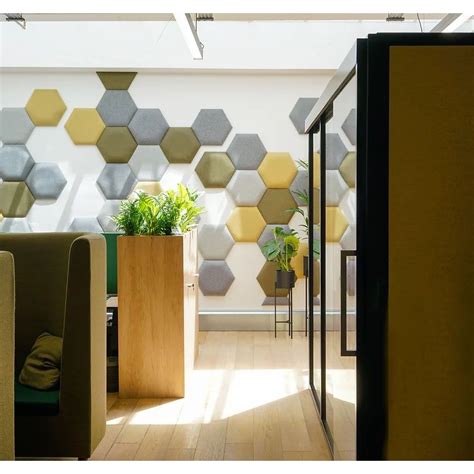 Bliss Hexagon Fabric Acoustic Tile Office Furniture Online