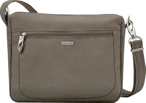 Travelon Unisex Anti Theft Classic Messenger Bag Midnight One Size